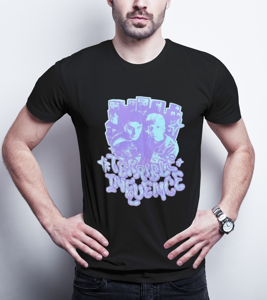 Terrible Influence Gerard Way Frank Iero Graphic Duo Purple T-Shirt