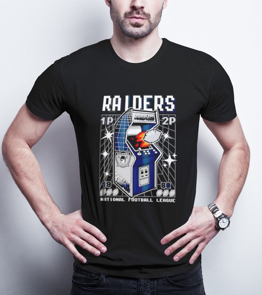 Las Vegas Raiders Arcade Machine NFL T-Shirt