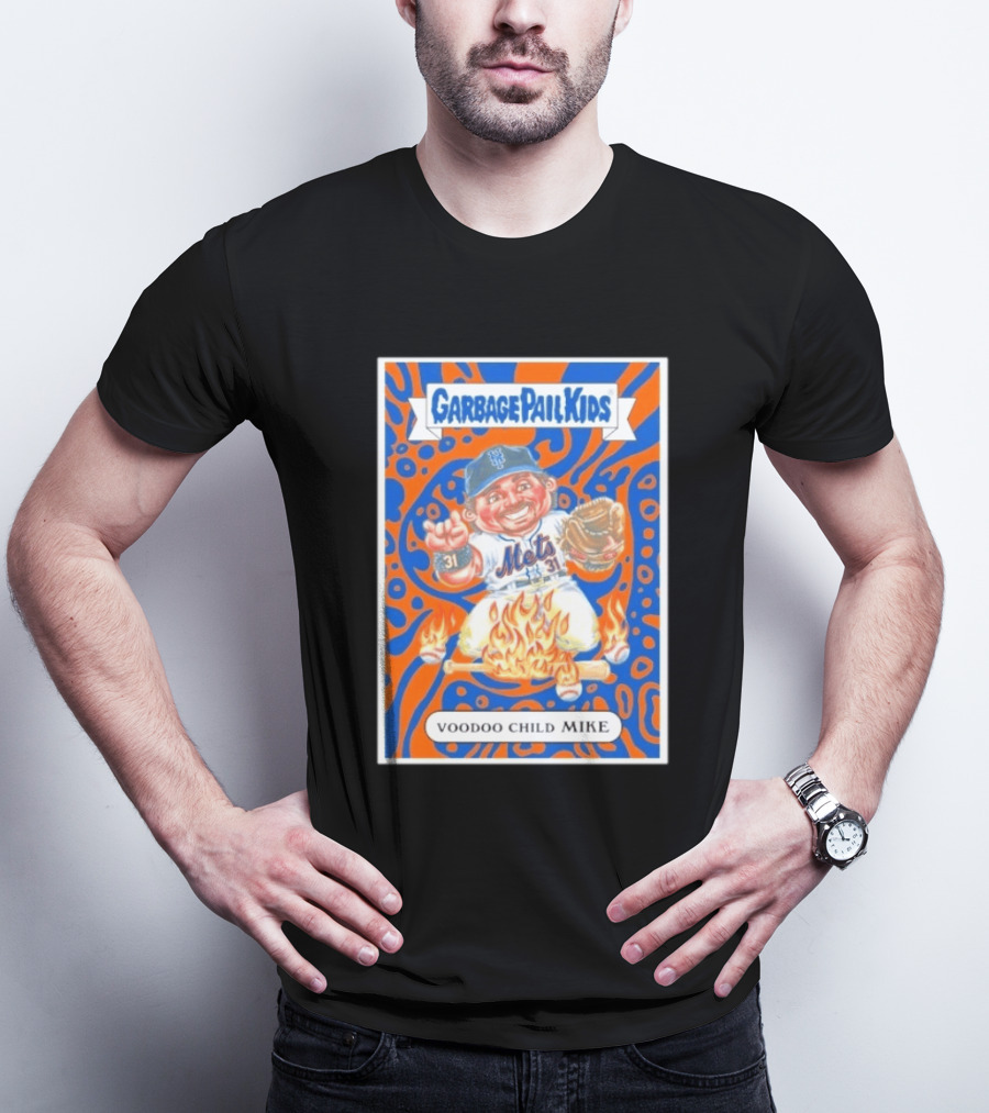 Garbage Pail Kids Mets Voodoo Child Mike Piazza Cards T-Shirt