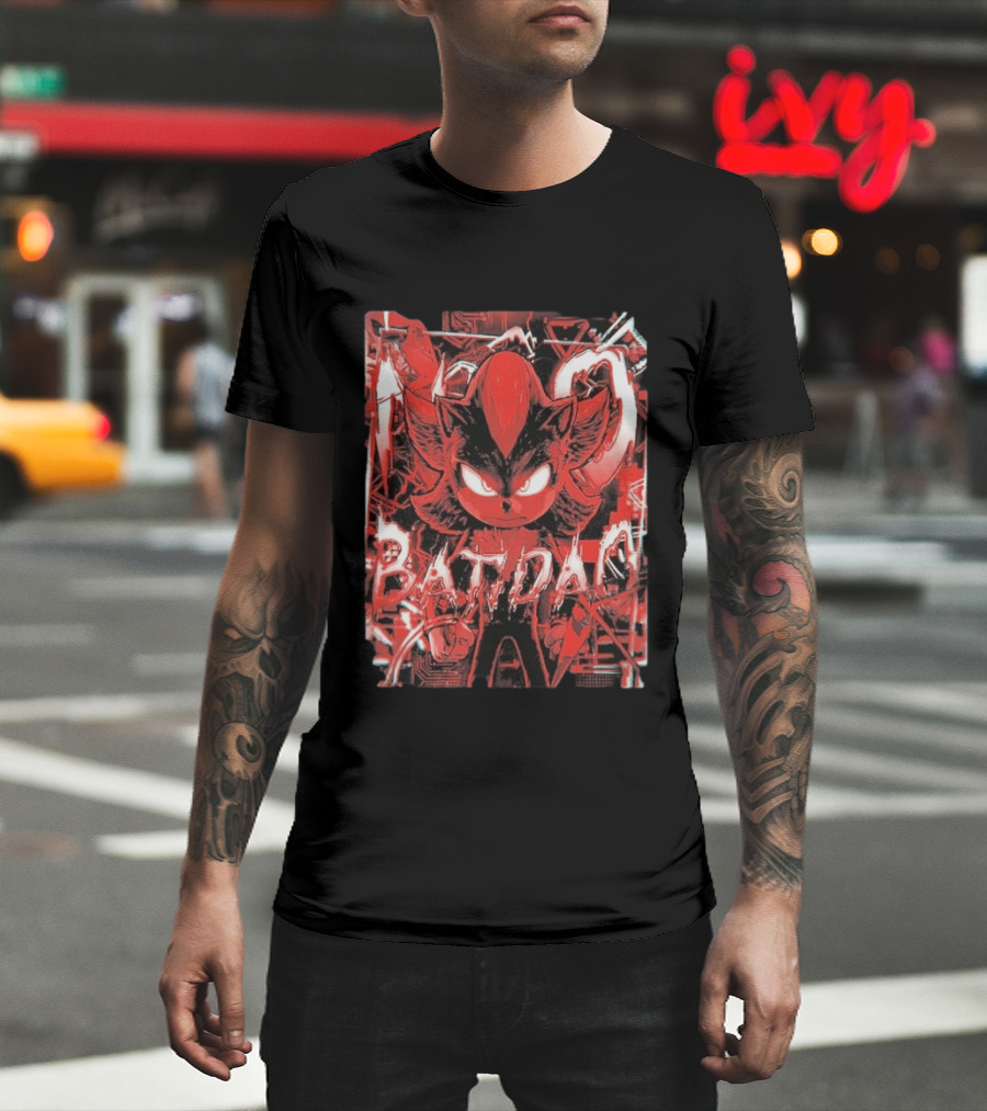 No Batidao Red Black Anime Character Energetic T-Shirt