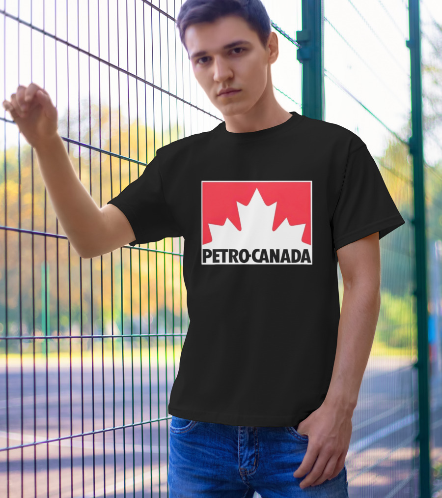 Petro Canada Canadian Gas Station Maple Leaf Branding T-Shirt