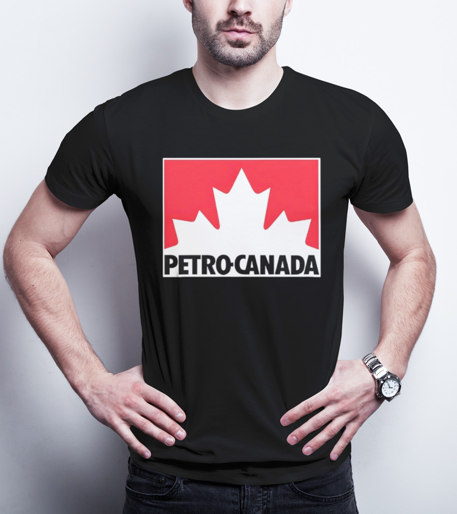 Petro Canada Canadian Gas Station Maple Leaf Branding T-Shirt