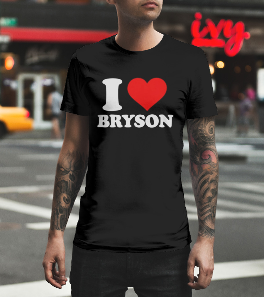 PGA Tour I Love Bryson Golf Professional Golfer T-Shirt