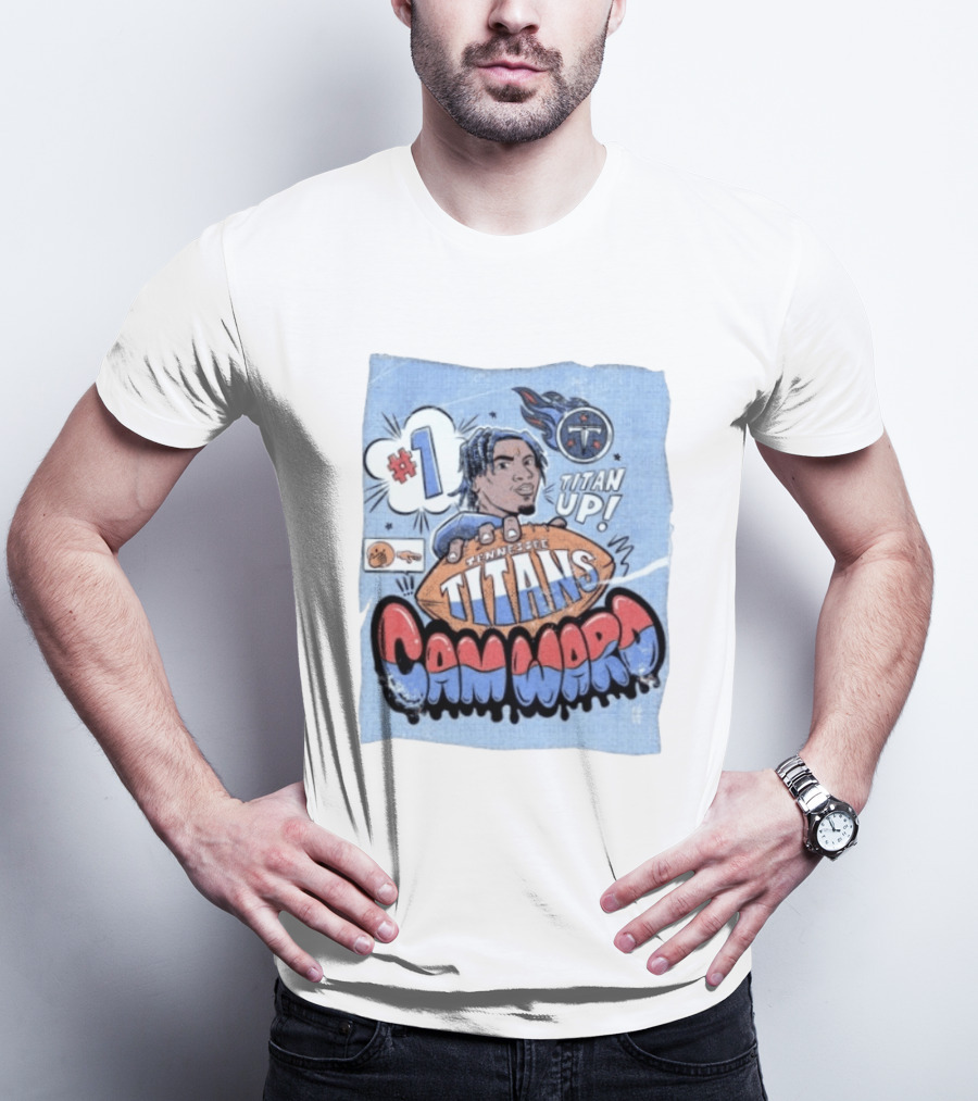 #1 Tennessee Titans Titan Up Cam Ward Comic T-Shirt