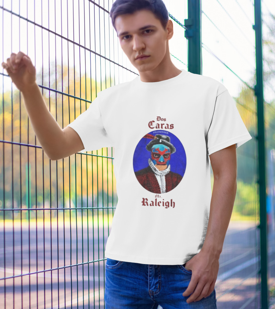 Dos Caras Mr Raleigh Graveyard Lucha Libre Mask T-Shirt