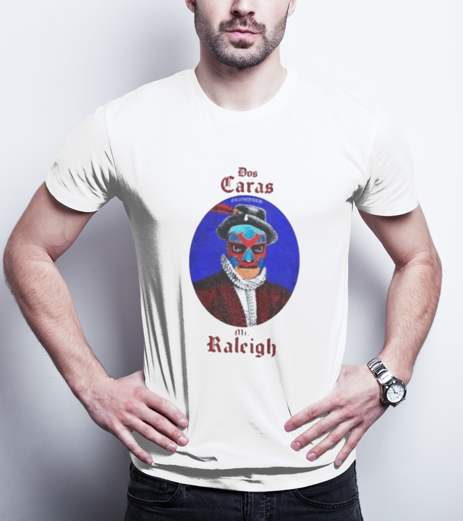 Dos Caras Mr Raleigh Graveyard Lucha Libre Mask T-Shirt