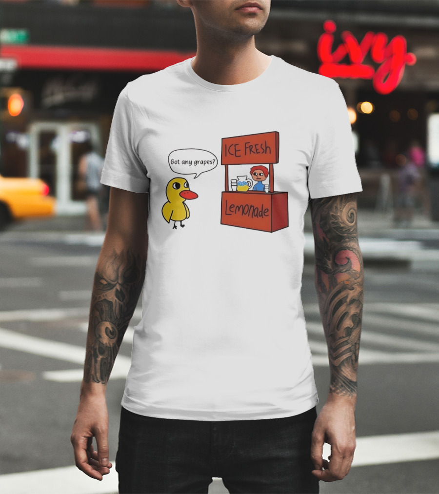 Got Any Grapes Duck Ice Fresh Lemonade Stand T-Shirt