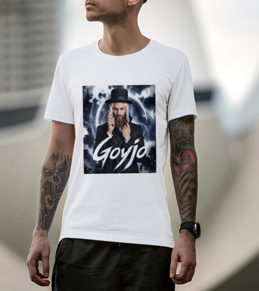 Goyjo Hasidic Top Hat Peys Mysterious Aura T-Shirt