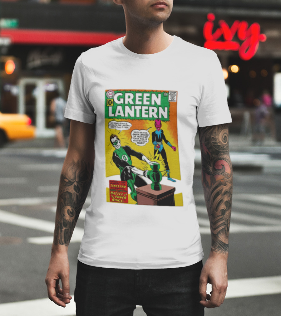 Green Lantern Sinestro Battle Of The Power Rings Comic Cover DC Comics T-Shirt