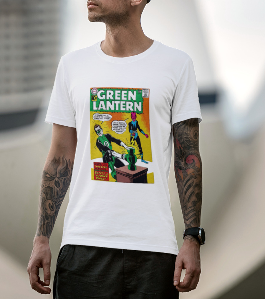 Green Lantern Sinestro Battle Of The Power Rings Comic Cover DC Comics T-Shirt