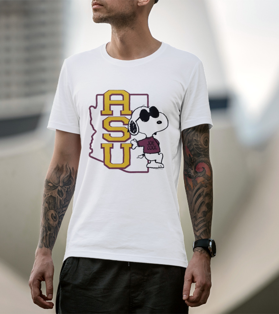 ASU Joe Cool Snoopy Arizona State University T-Shirt