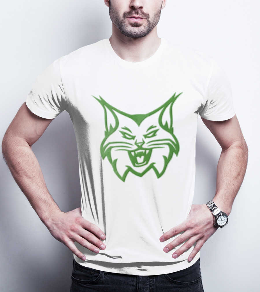 Kentucky Wildcats NCAA Green Snarling Cat Head T-Shirt