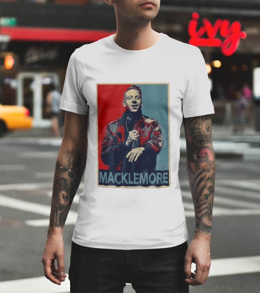 Macklemore Music Icon Red Blue T-Shirt
