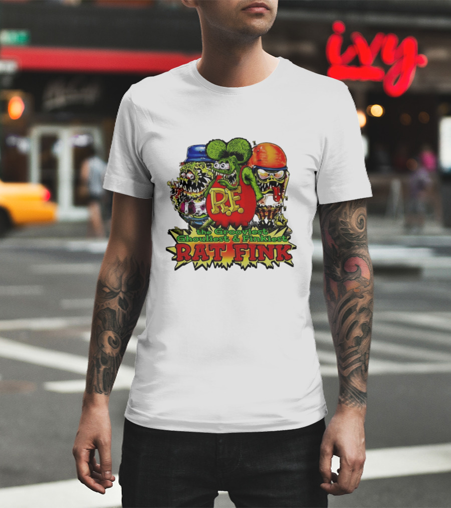 Grooviest Ghouliest Finkiest Rat Fink R.F. T-Shirt