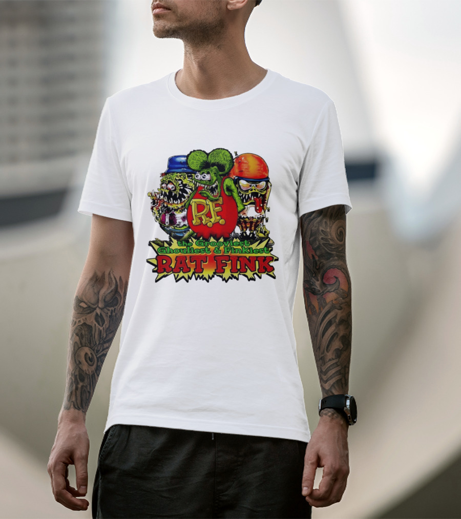 Grooviest Ghouliest Finkiest Rat Fink R.F. T-Shirt