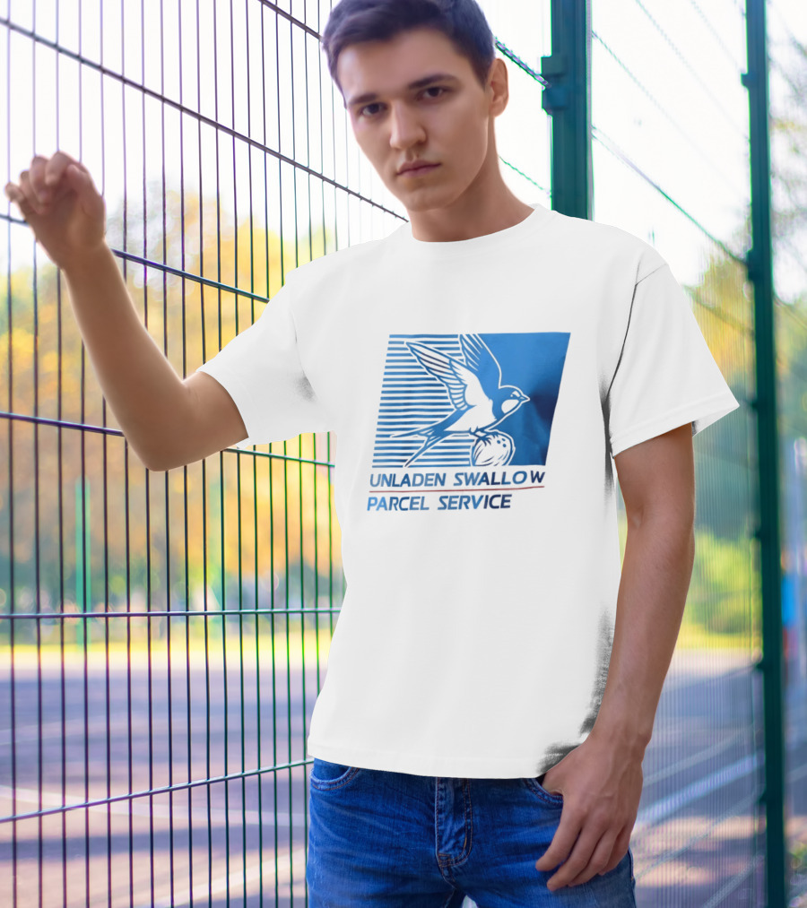Unladen Swallow Parcel Service Monty Python T-Shirt