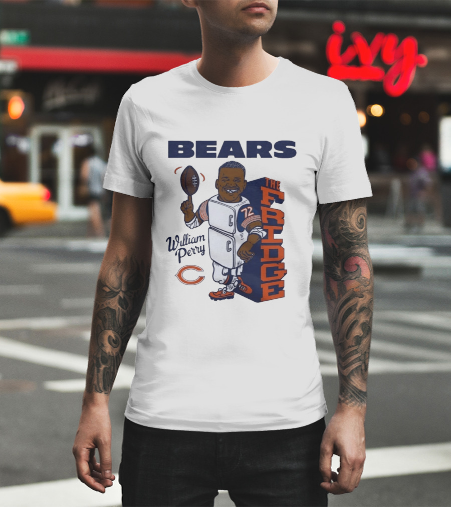 Chicago Bears William Perry The Fridge 72 Football T-Shirt