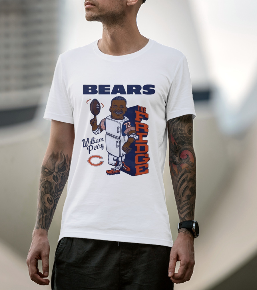Chicago Bears William Perry The Fridge 72 Football T-Shirt