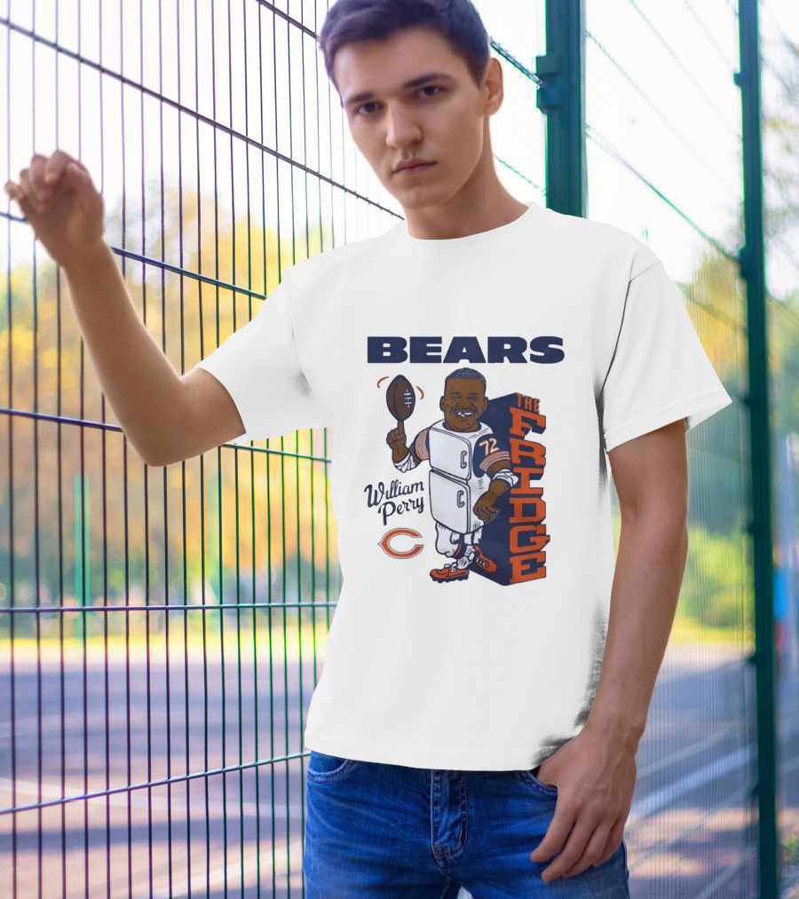 Chicago Bears William Perry The Fridge 72 Football T-Shirt