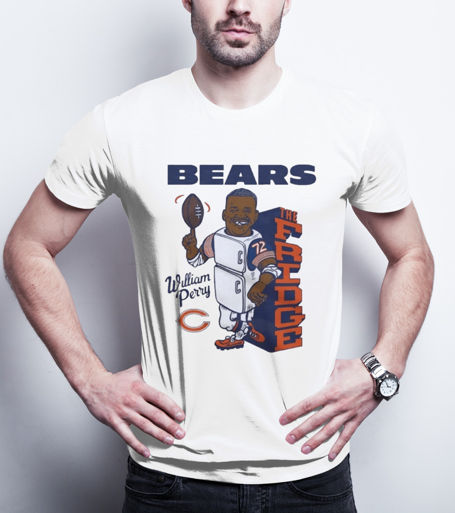 Chicago Bears William Perry The Fridge 72 Football T-Shirt