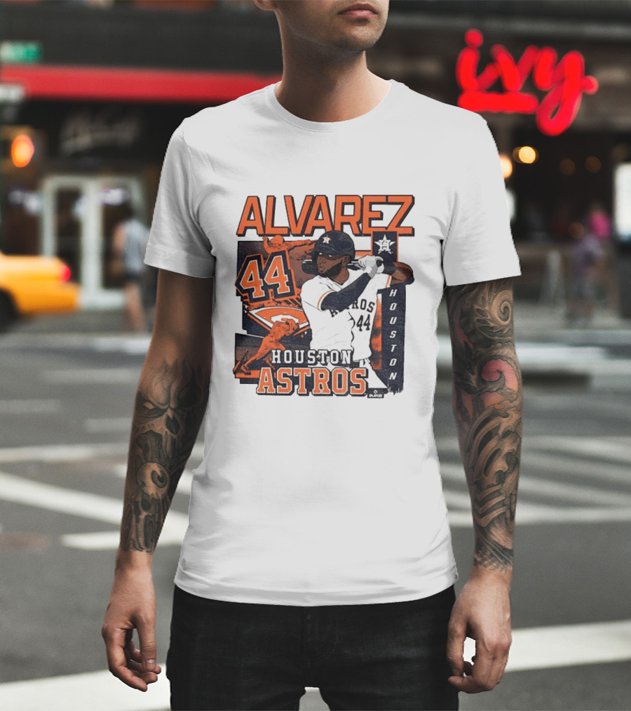 Yordan Alvarez 44 Houston Astros Player Edition MLB T-Shirt