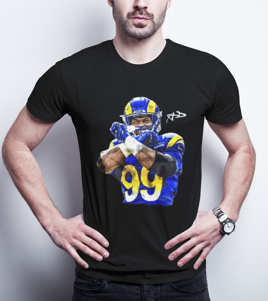 Aaron Donald Los Angeles Rams 99 The Return Signature NFL Football Star T-Shirt