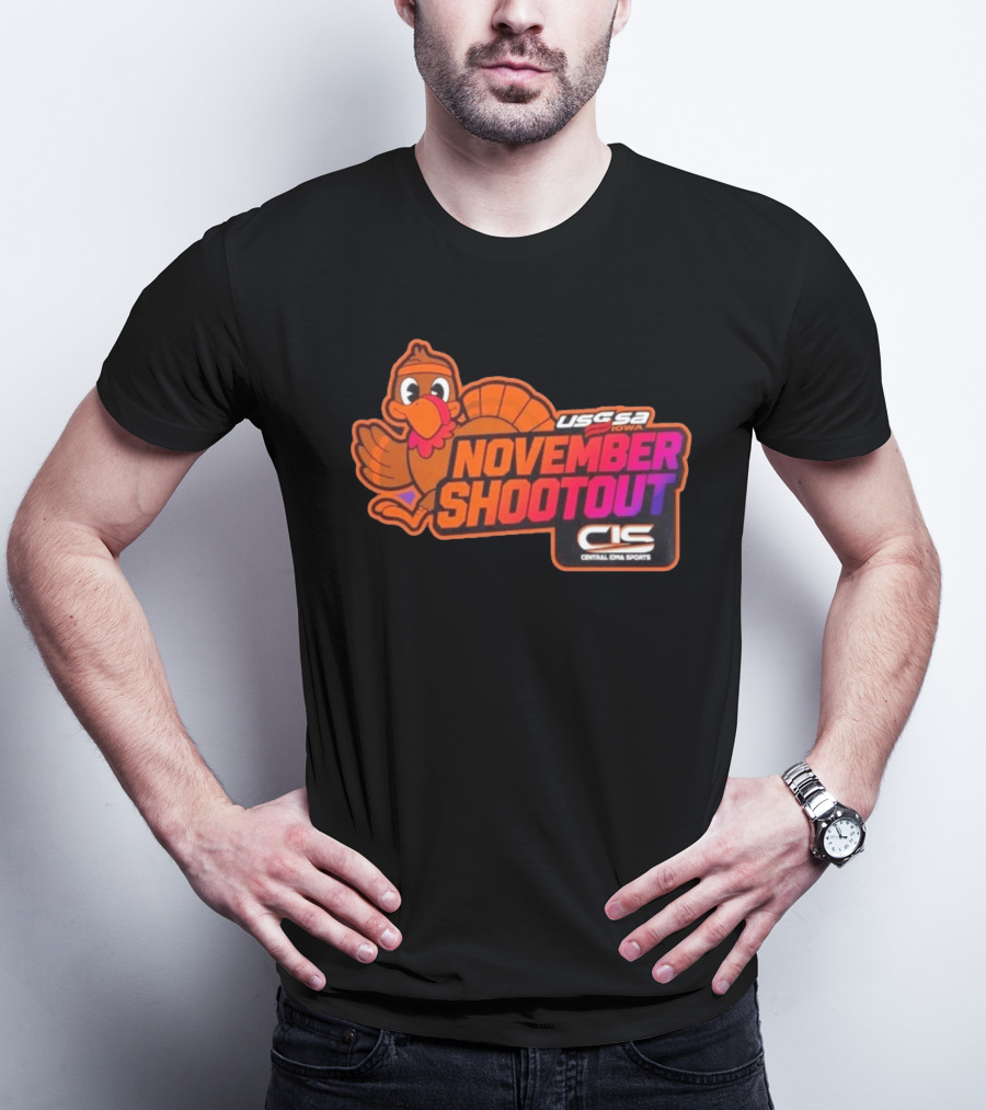 USSSA Iowa November Shootout CIS Central Iowa Sports Turkey 2026 T-Shirt