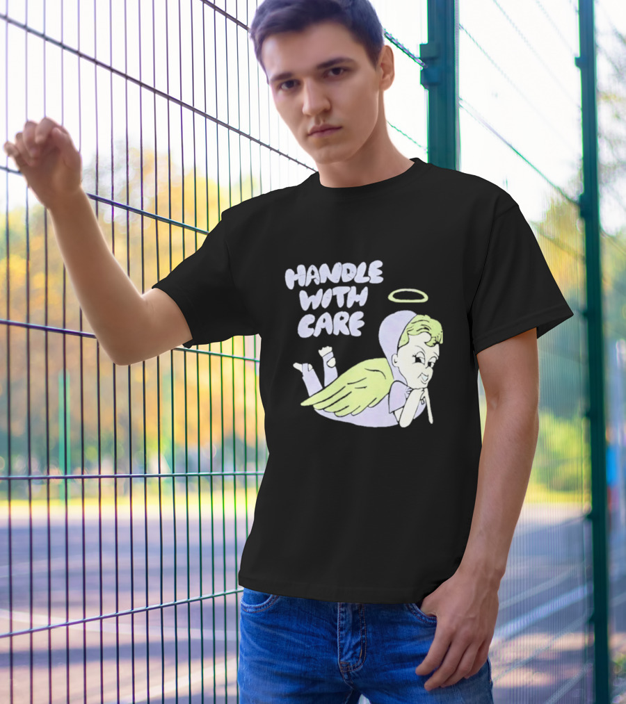 Handle With Care Angel Pastel Halo Wings T-Shirt