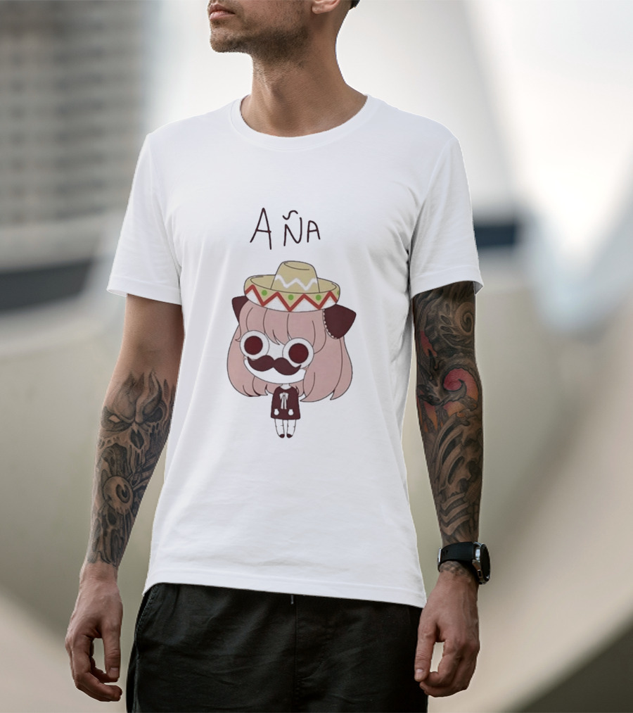 Aña Anya Forger Meme Sombrero Mustache T-Shirt
