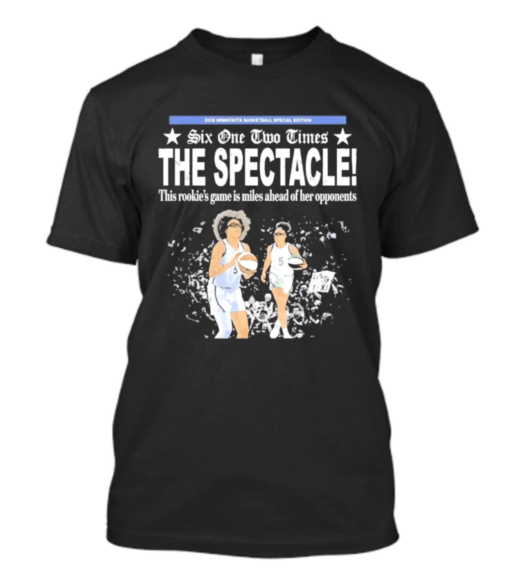 2026 Minnesota Basketball Special Edition Six One Two Times The Spectacle Rookie Game T-Shirt