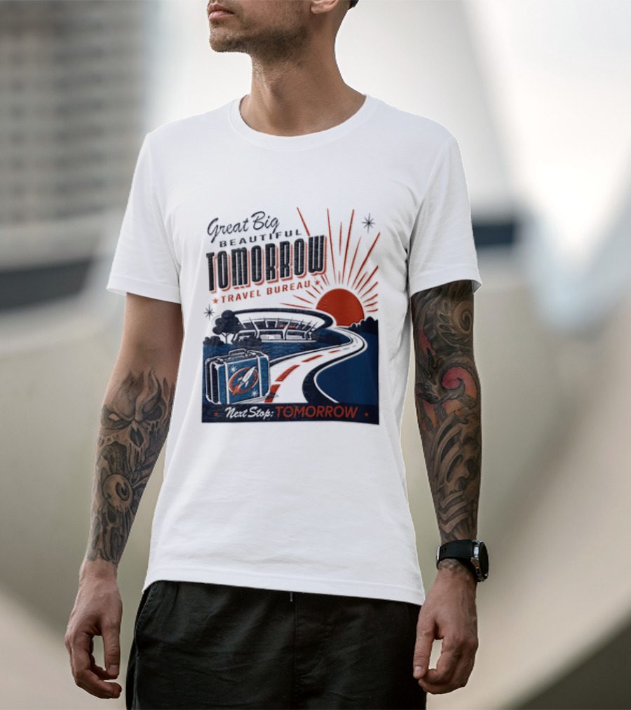 Great Big Beautiful Tomorrow Travel Bureau Tomorrow Carousel T-Shirt