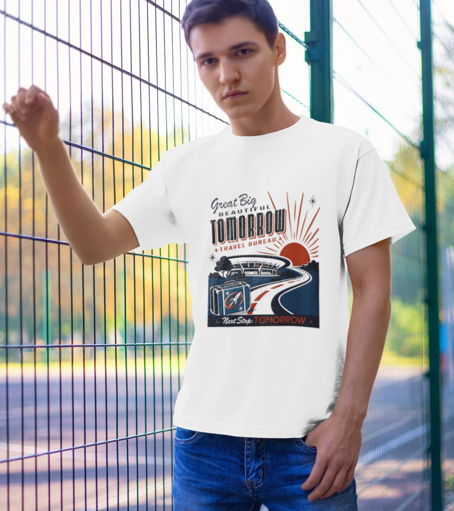 Great Big Beautiful Tomorrow Travel Bureau Tomorrow Carousel T-Shirt