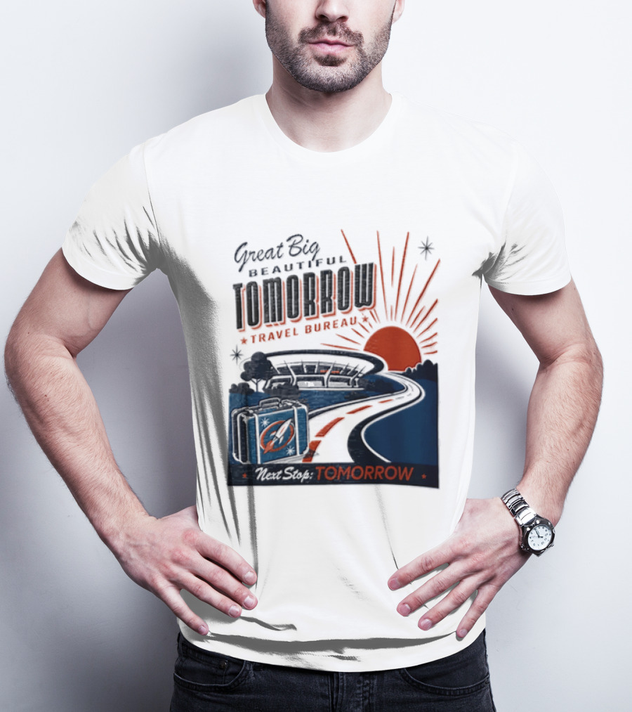 Great Big Beautiful Tomorrow Travel Bureau Tomorrow Carousel T-Shirt