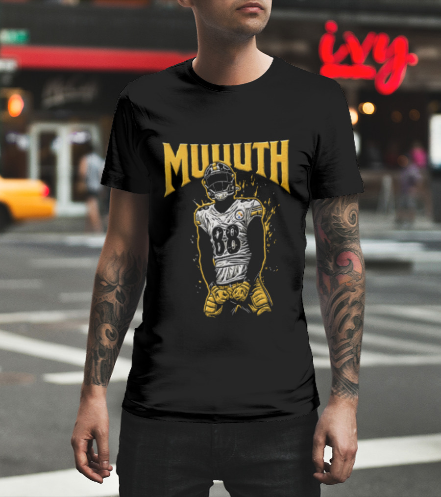 MUUTH Pat Freiermuth 88 Pittsburgh Steelers T-Shirt