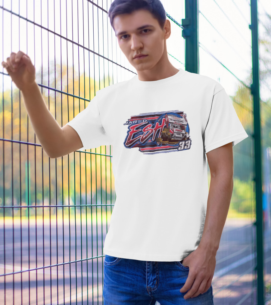 Jared Esh 33 Sprint Car Racing Ezra's Point Competition T-Shirt
