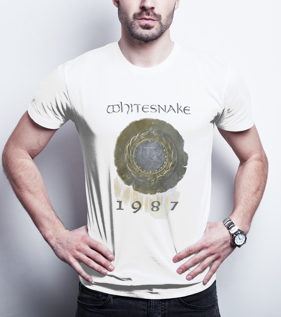Whitesnake 1987 Album Cover Hard Rock Heavy Metal Band T-Shirt