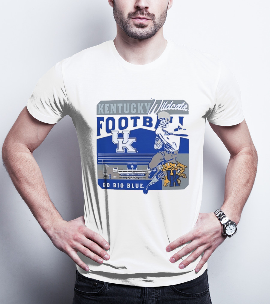 Kentucky Wildcats Football Go Big Blue Kroger Field UK Wildcats T-Shirt