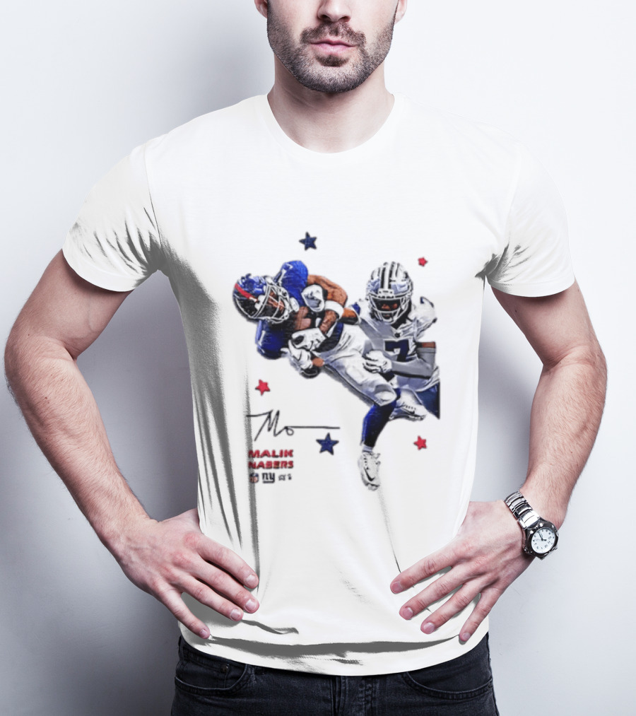 Malik Nabers New York Giants Cowboys Matchup Highlight T-Shirt
