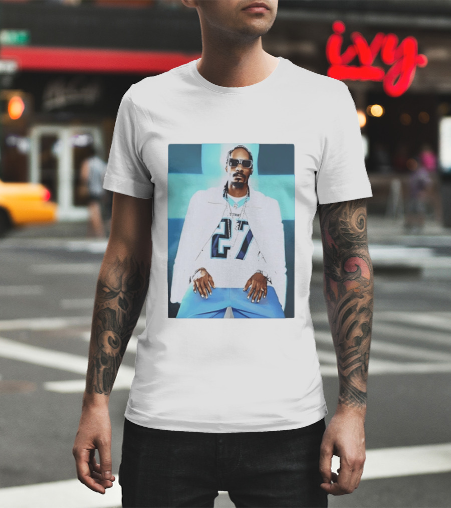 Tennessee Titans 27 Jersey Worn By Snoop Dogg T-Shirt