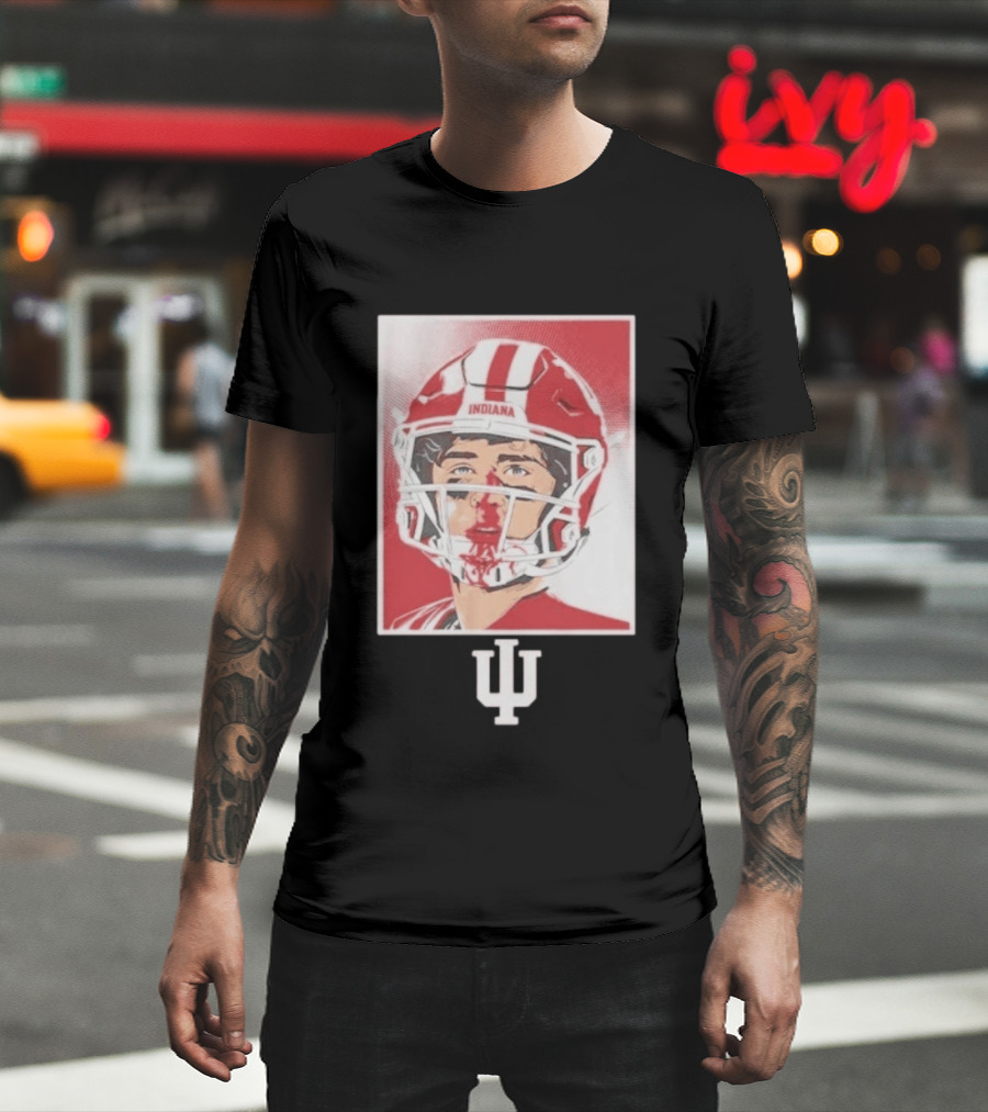 Josh Hoover Indiana Hoosiers Football Bloody Face T-Shirt
