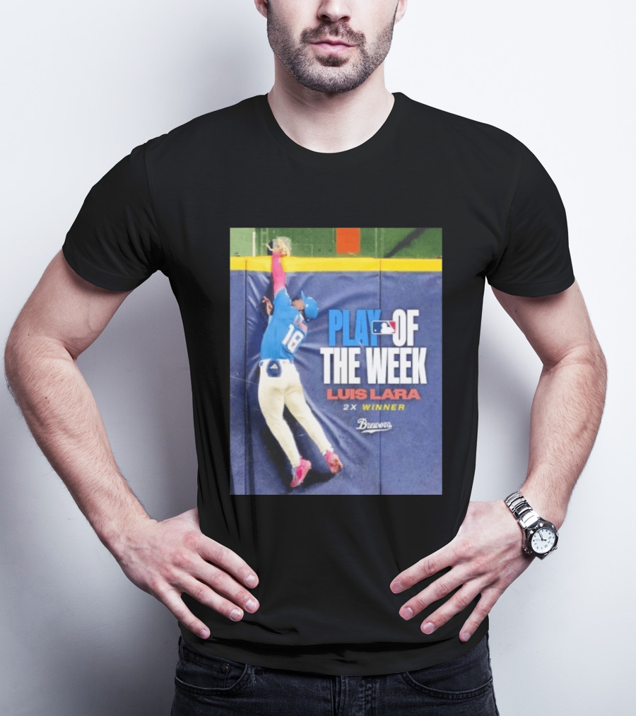 Luis Lara Play Of The Week 2x Winner Milwaukee Brewers T-Shirt