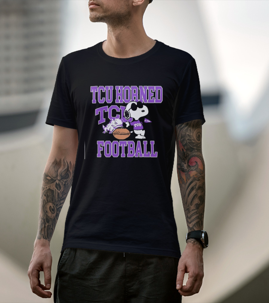 TCU Horned Frogs Football Snoopy Go Frogs T-Shirt