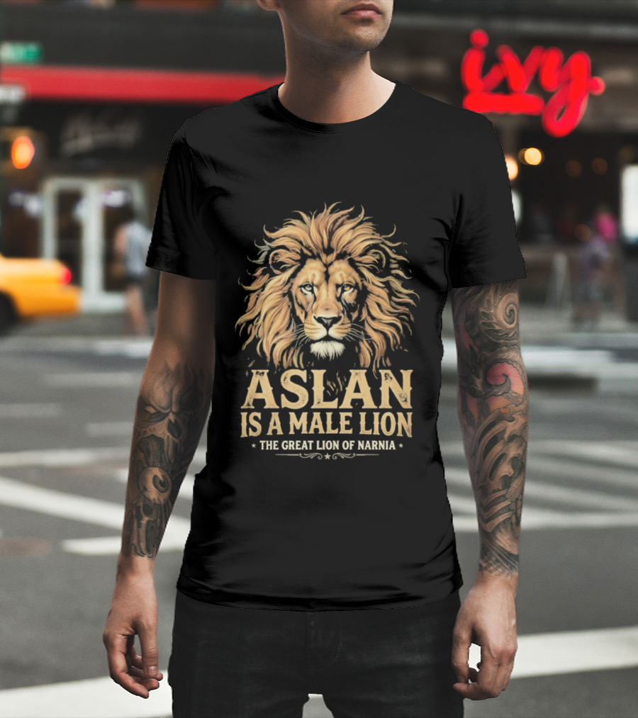 Aslan Is A Male Lion The Great Lion Of Narnia T-Shirt