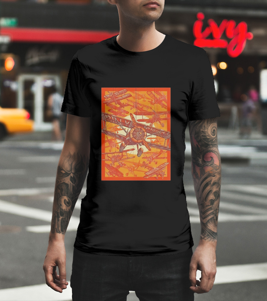 Biplane Airshow Eugene And Austin Adventure T-Shirt