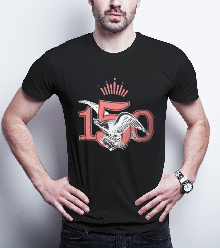 Texas A And M University 150th Anniversary 1876 Eagle Crown T-Shirt