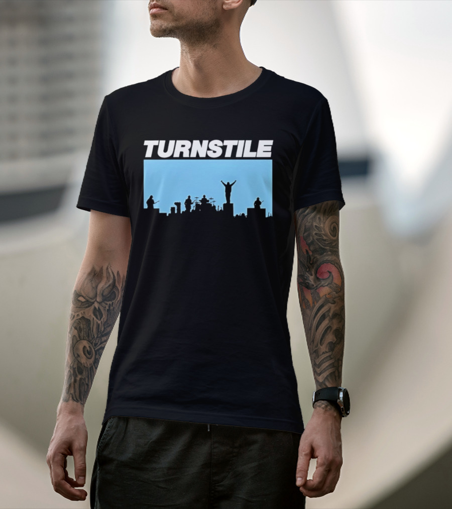 Turnstile Band Skyline Performance Hardcore T-Shirt