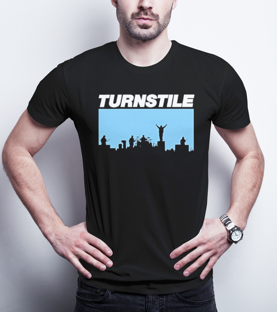 Turnstile Band Skyline Performance Hardcore T-Shirt