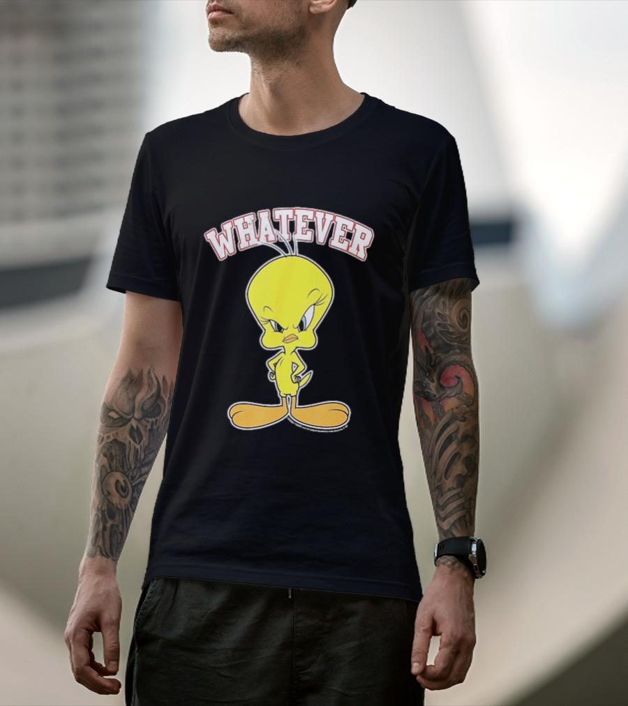 Tweety Bird Whatever Attitude Looney Tunes Cartoon T-Shirt