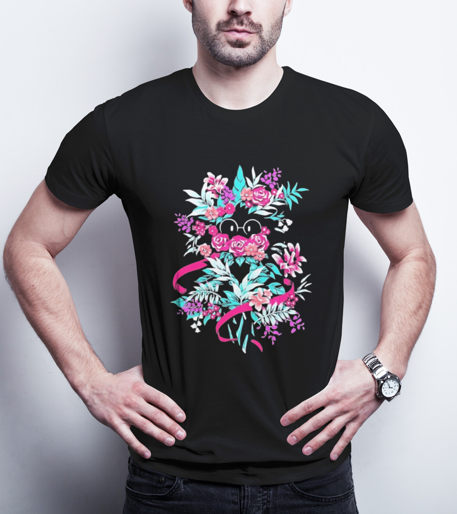 Floral Wizardry Bouquet Glasses Magic Blossoms T-Shirt