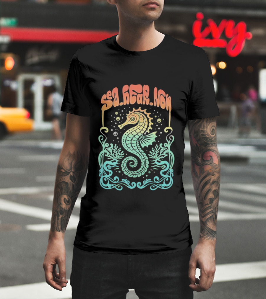 Sea Hear Now Seahorse 2026 Lineup Psychedelic Festival T-Shirt